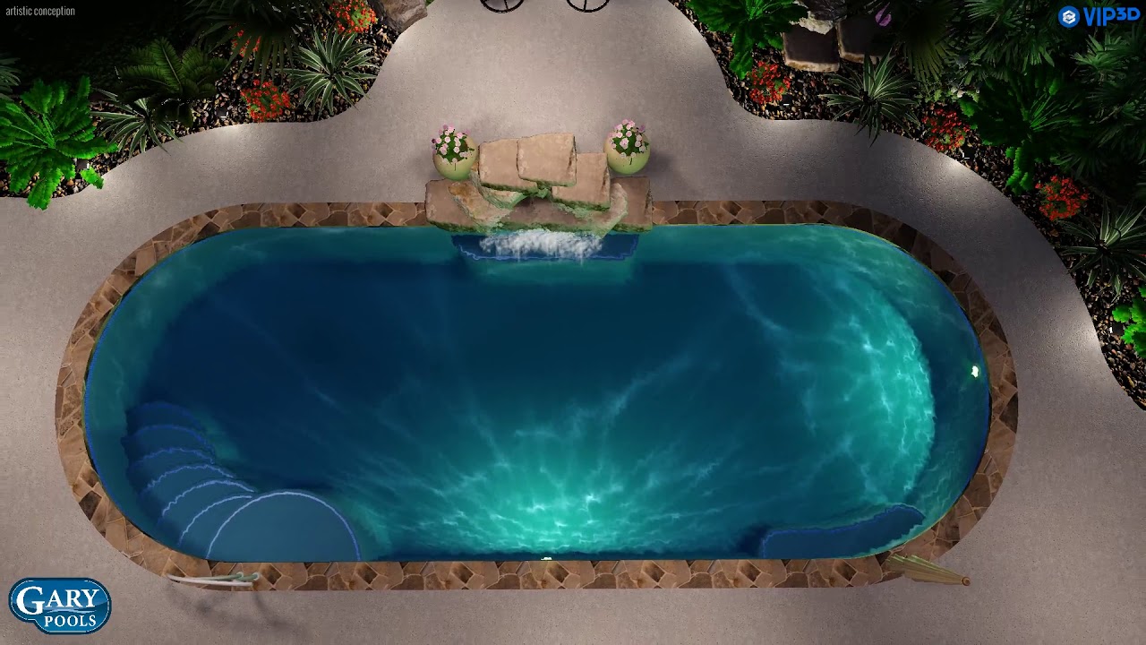 Custom Pool Design By: Kevin Hernandez of Gary Pools. 2019 - YouTube