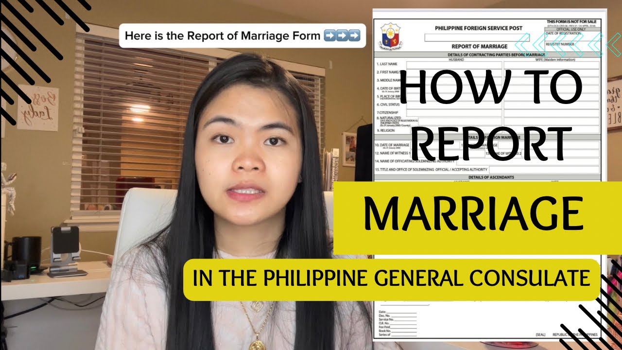 Requirements in how to report your marriage in the Philippines - YouTube