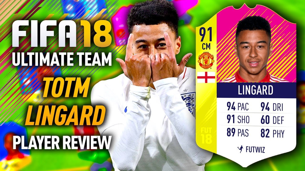 FIFA 18 TOTM LINGARD (91) PLAYER REVIEW! FIFA 18 ULTIMATE TEAM! - YouTube