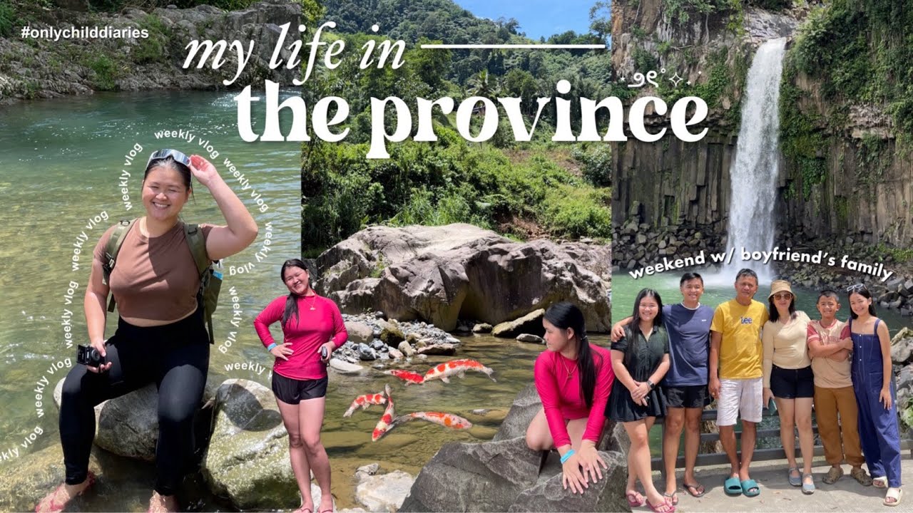 PROVINCE LIFE 🌴 exploring a waterfall, church, karaoke, and visiting ...