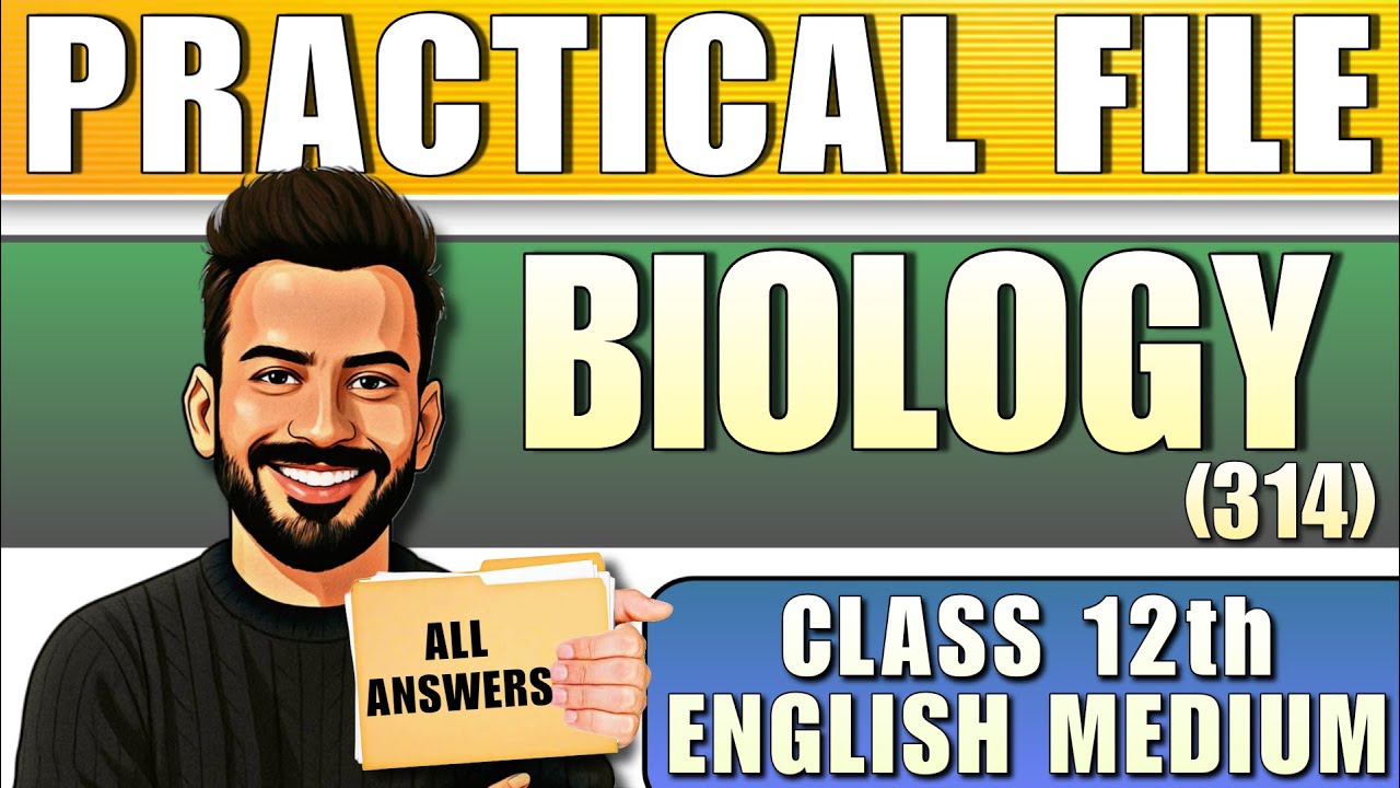 NIOS Class 12th Biology (314) Solved Practical English Medium || Public ...