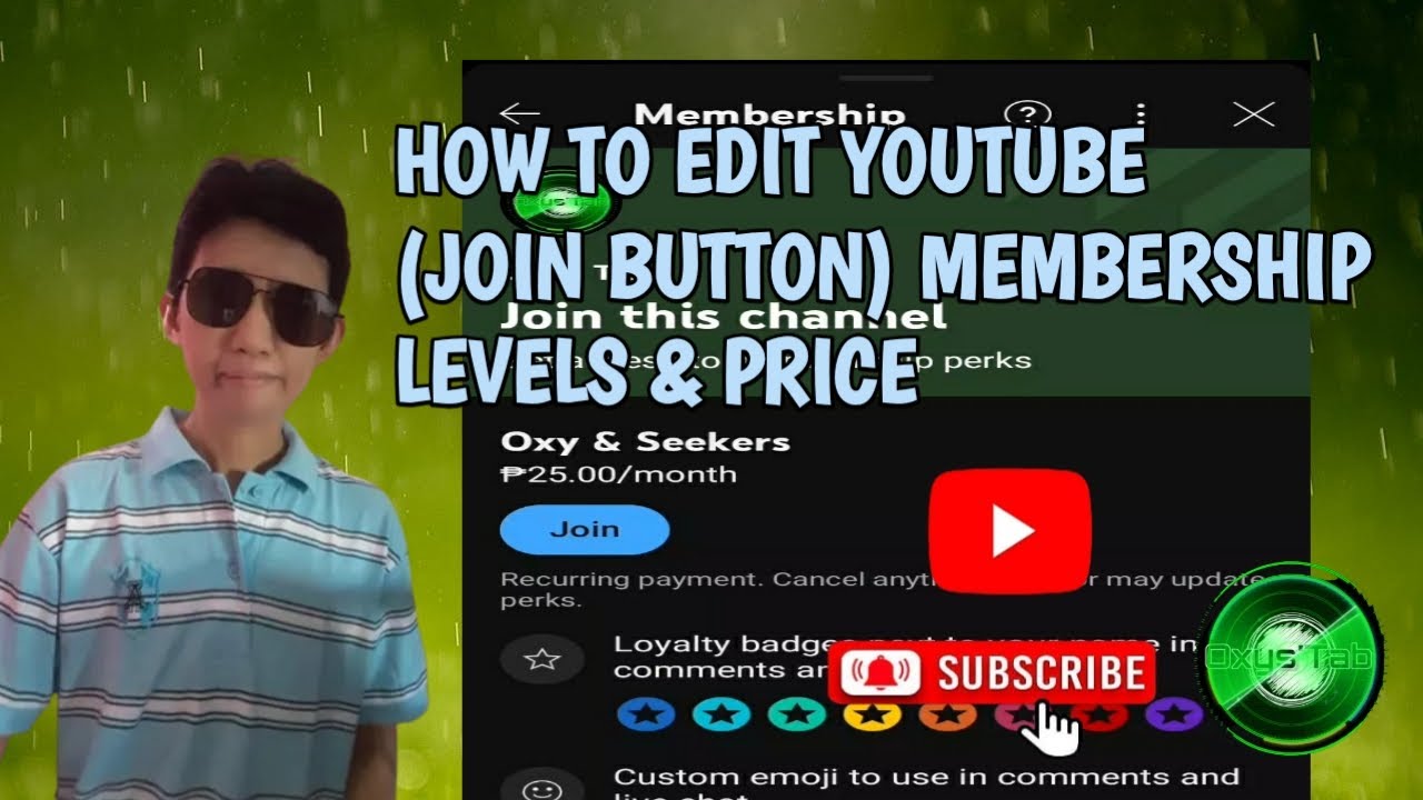 HOW TO EDIT YOUTUBE MEMBERSHIP LEVELS AND PRICE - YouTube