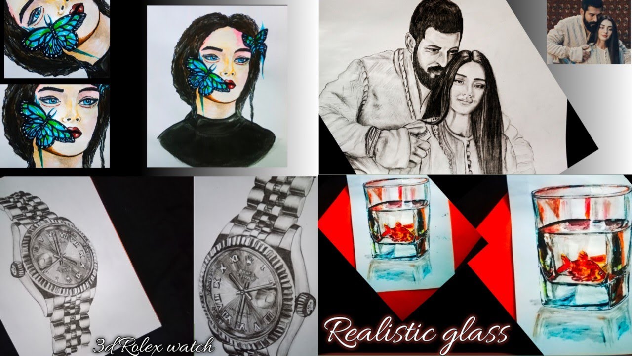 part-2... Mega painting premier | charcoal drawing | Acrylic painting ...