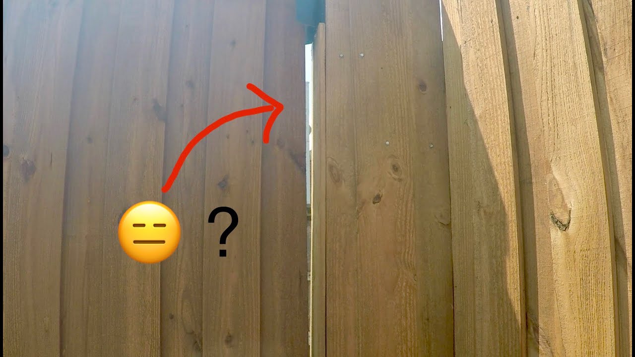 How to fix or close up a gap between automatic gate and post, privacy ...