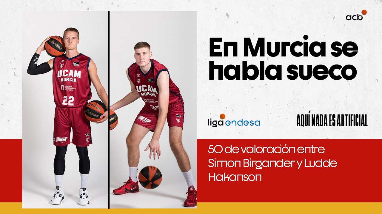 SIMON BIRGANDER y LUDDE HAKANSON mandan en Murcia | Liga Endesa 2023-24 - YouTube