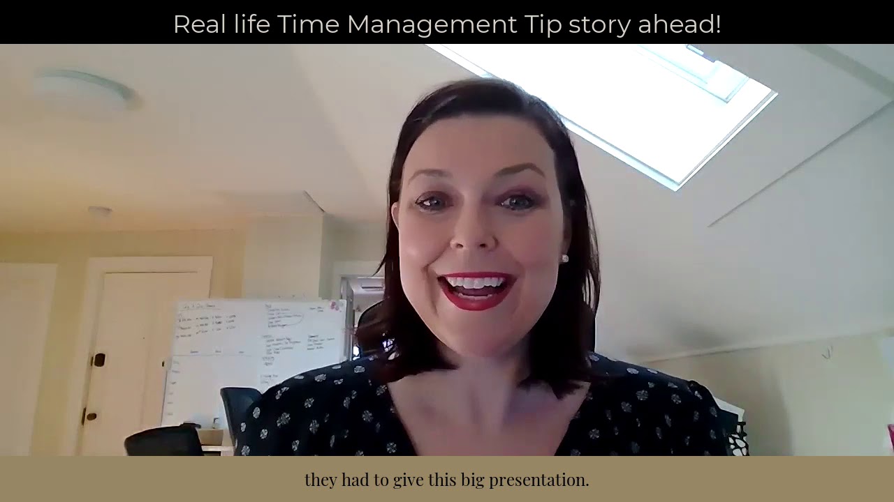 Three Minute Daily Video: Real life Time Management tip ahead! - YouTube