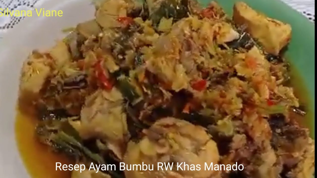Resep Ayam Bumbu RW Khas Manado - YouTube