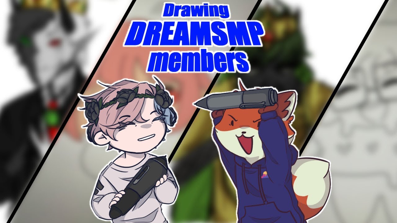 Drawing Dream SMP Members PT. 1 (reupload from different channel) - YouTube