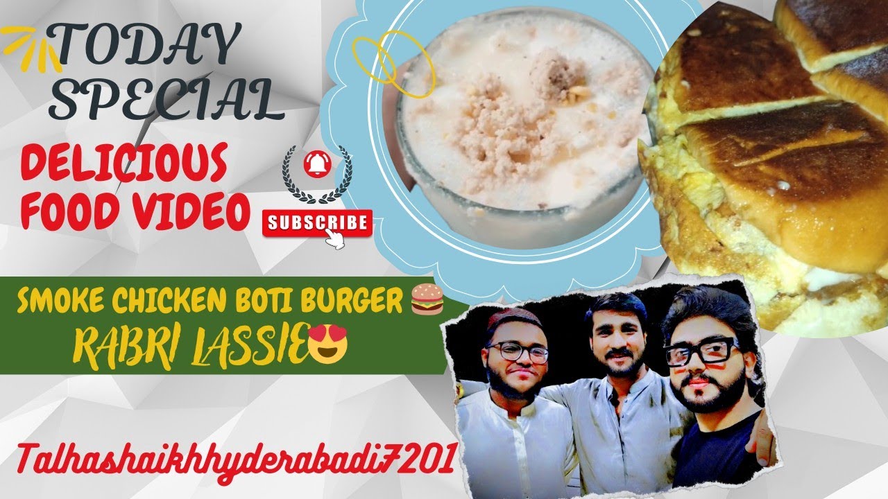 SMOKE Chicken 🍗 BOTI Burger 🍔 | AUR RABRI LASSIE 😍😍😍 | Ustad mujeeb ki ...