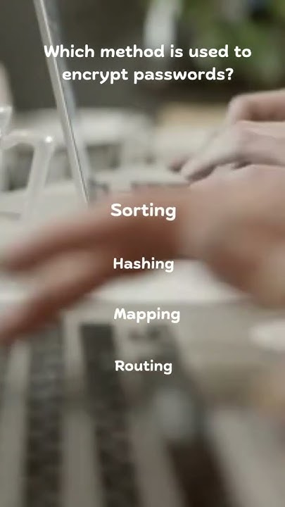 🔒 Which Method is Used to Encrypt Passwords? #computerbasics - YouTube