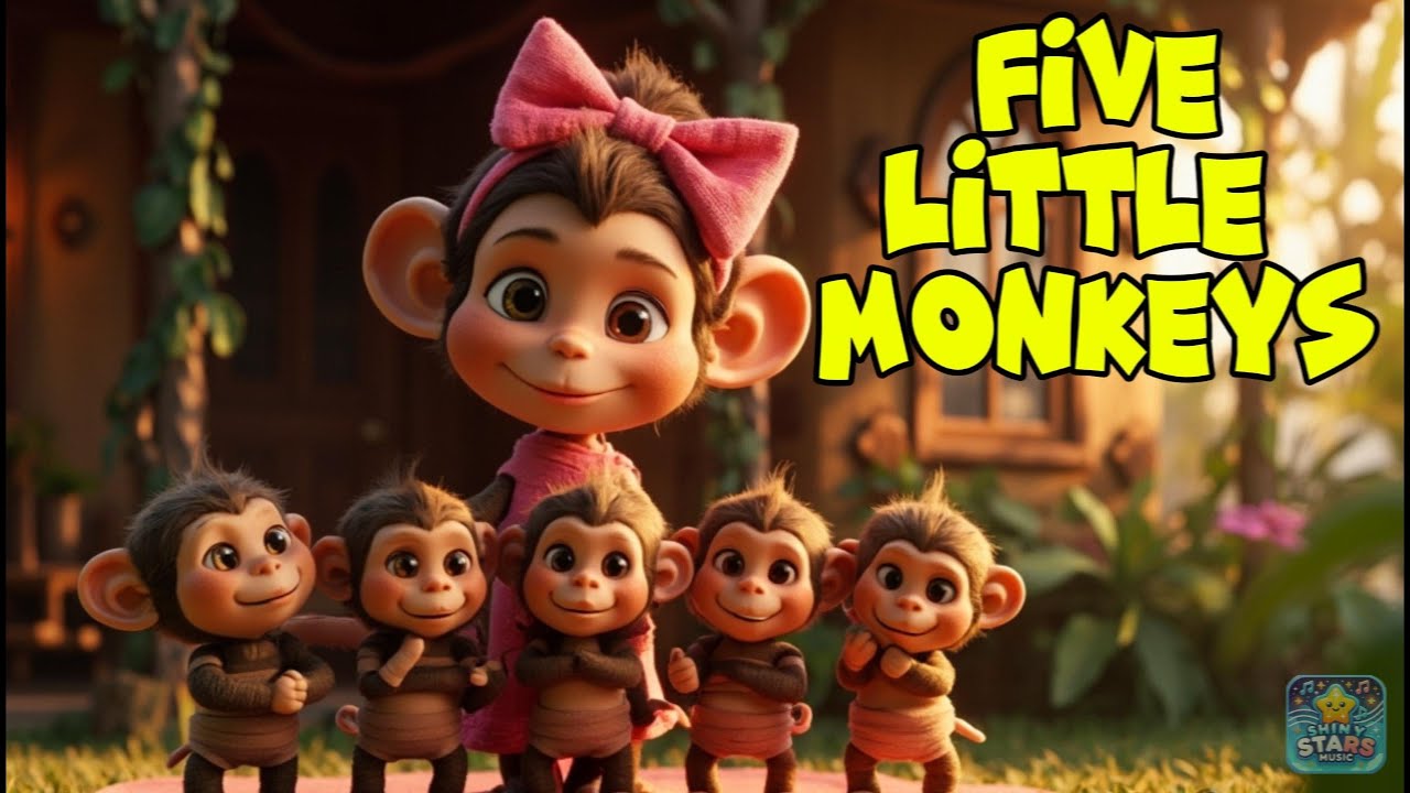 Five Little Monkeys – Fun Nursery Rhyme for Kids 🐵🎵 | Sing, Learn ...