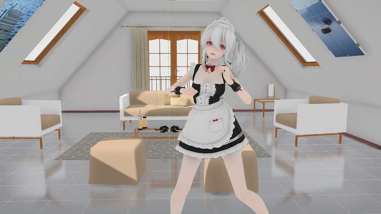 MMD恋爱女仆 The Maid Haku 弱音，Heartwarming feeling！ - YouTube