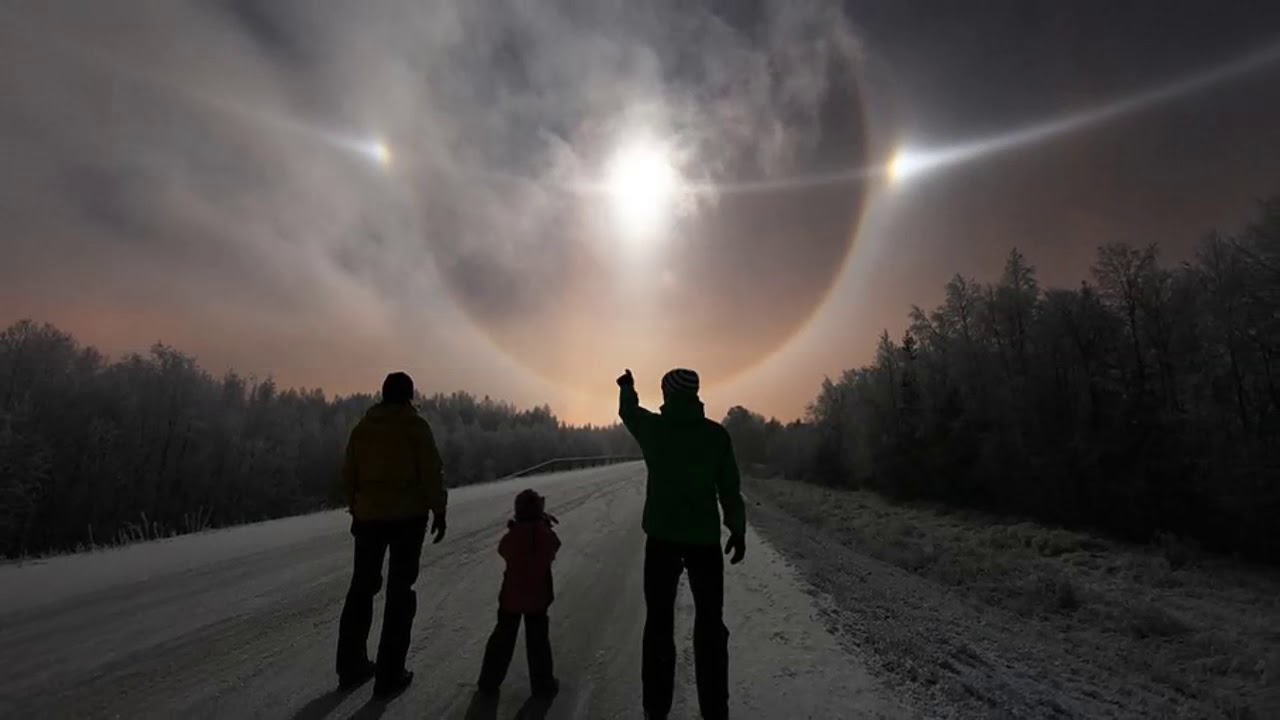 Bijzon of Parhelium | Weer en Klimaat | Aardrijkskunde - YouTube