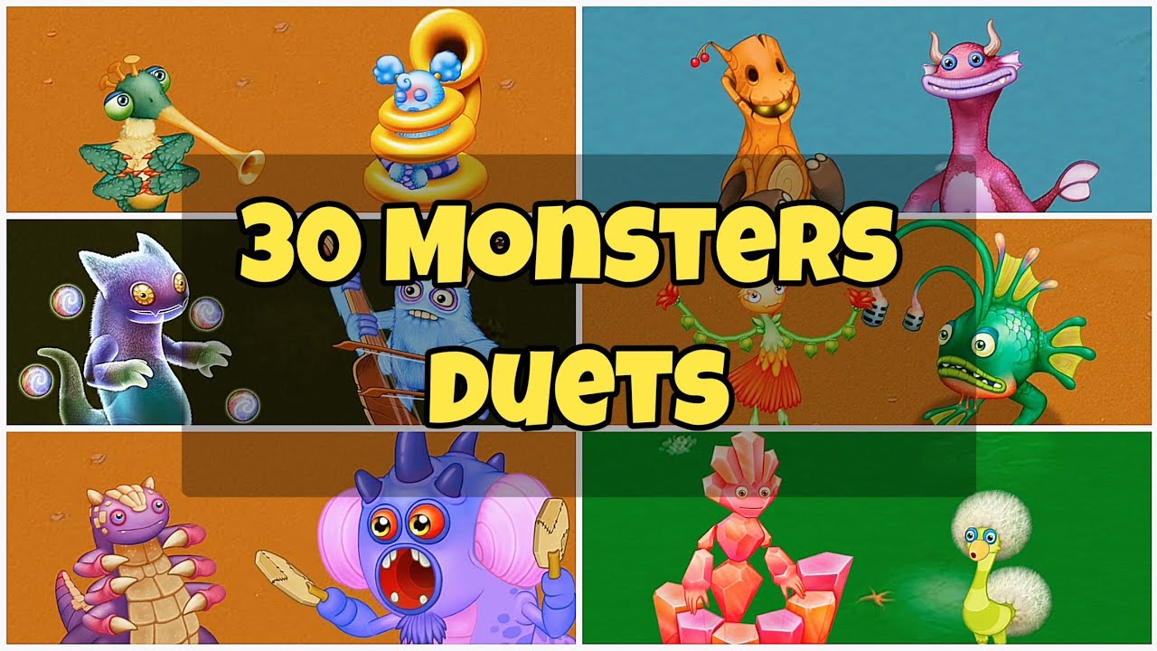 30 MONSTERS DUETS | My Singing Monsters | Mis monstruos cantantes - YouTube