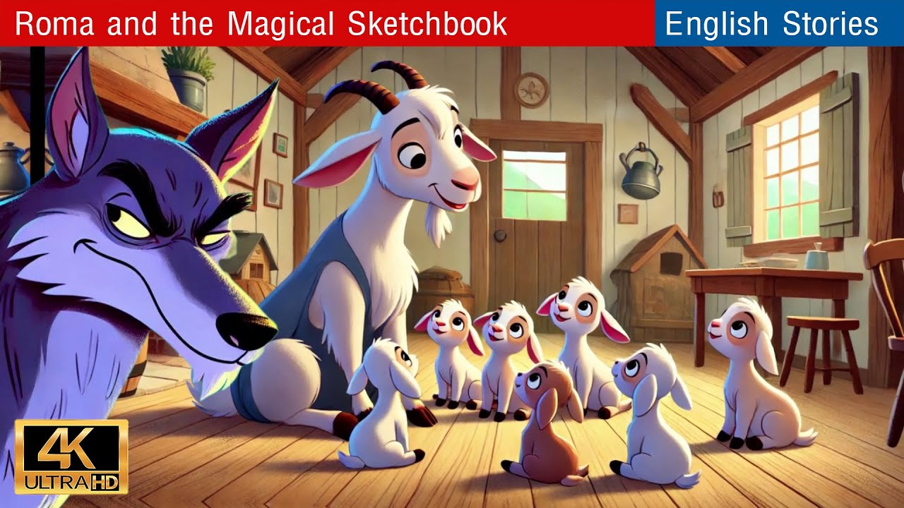 The Wolf and the Seven Little Goats | Adventure Stories | Bedtime ...