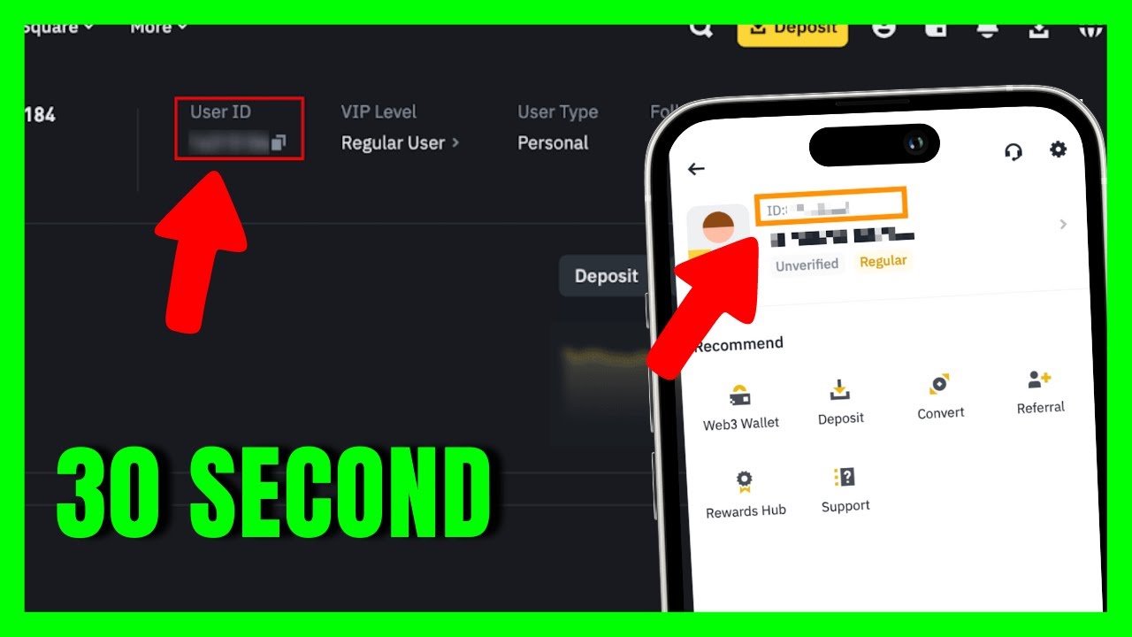 How to Find Binance UID? || BINANCE user ID - YouTube