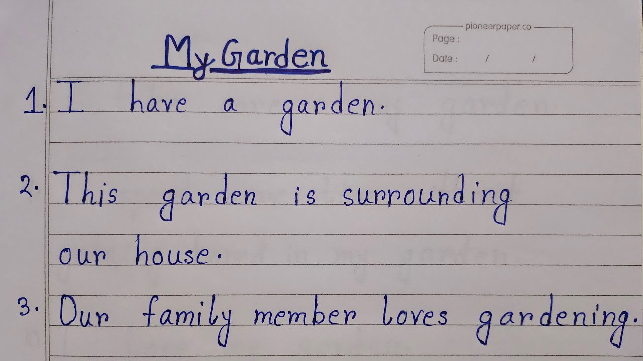 10 Lines On My Garden In English 🏡 | 10 Lines Essay On My Garden | Easy ...
