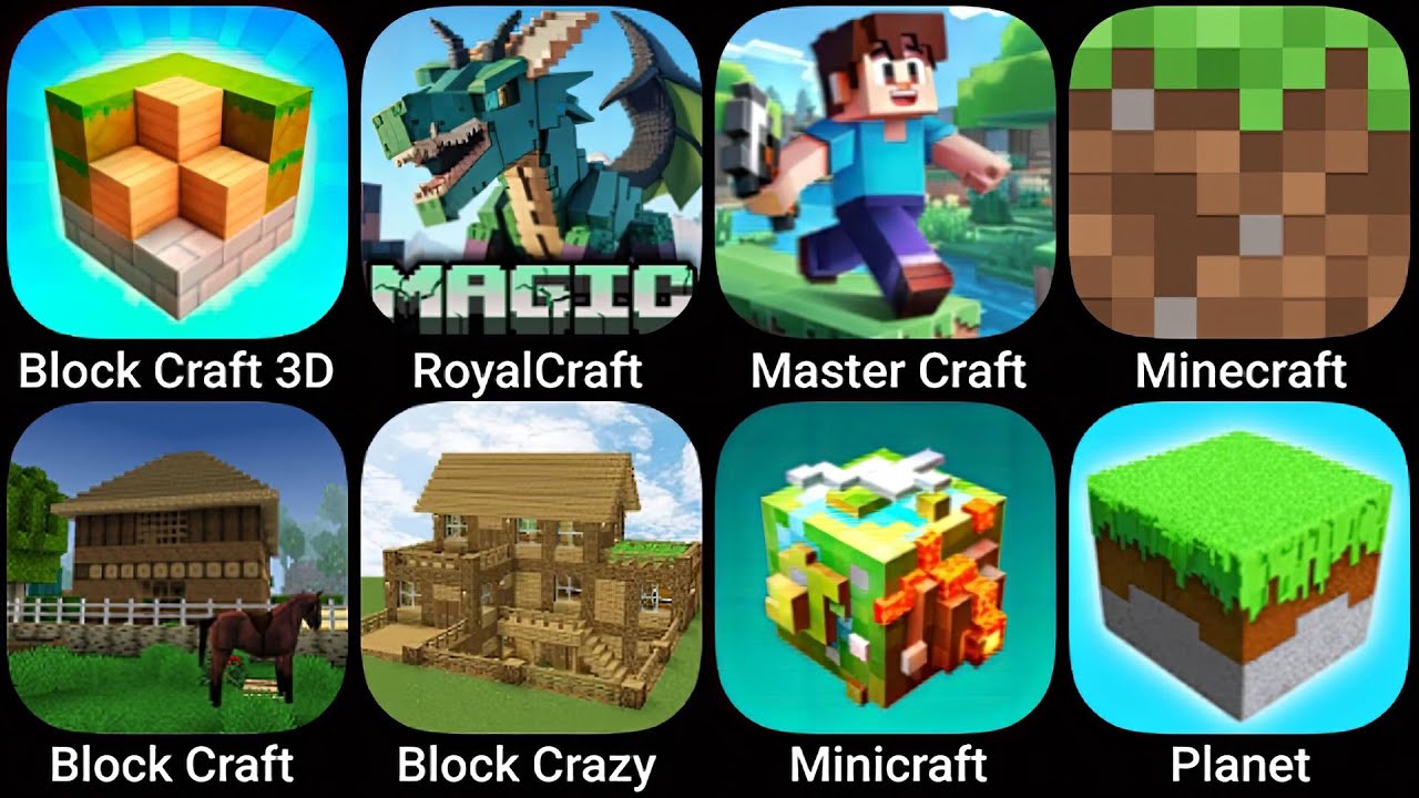 Block Craft 3D,RoyalCraft,Master Craft,Minecraft,Mini Block Craft,Block ...