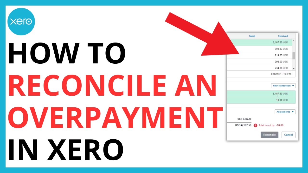 How to Reconcile an Overpayment in Xero [QUICK GUIDE] - YouTube