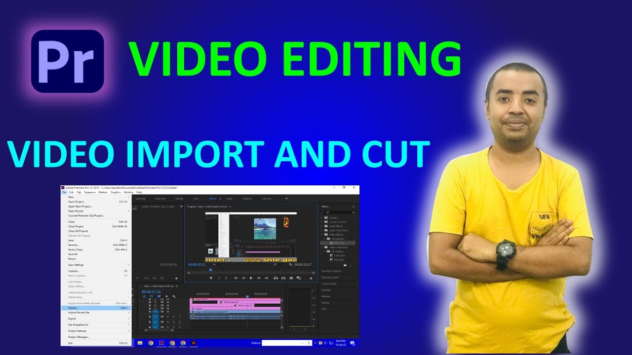 Multiple Video Imports - Cut Video Software -adobe premiere pro By #Ali ...