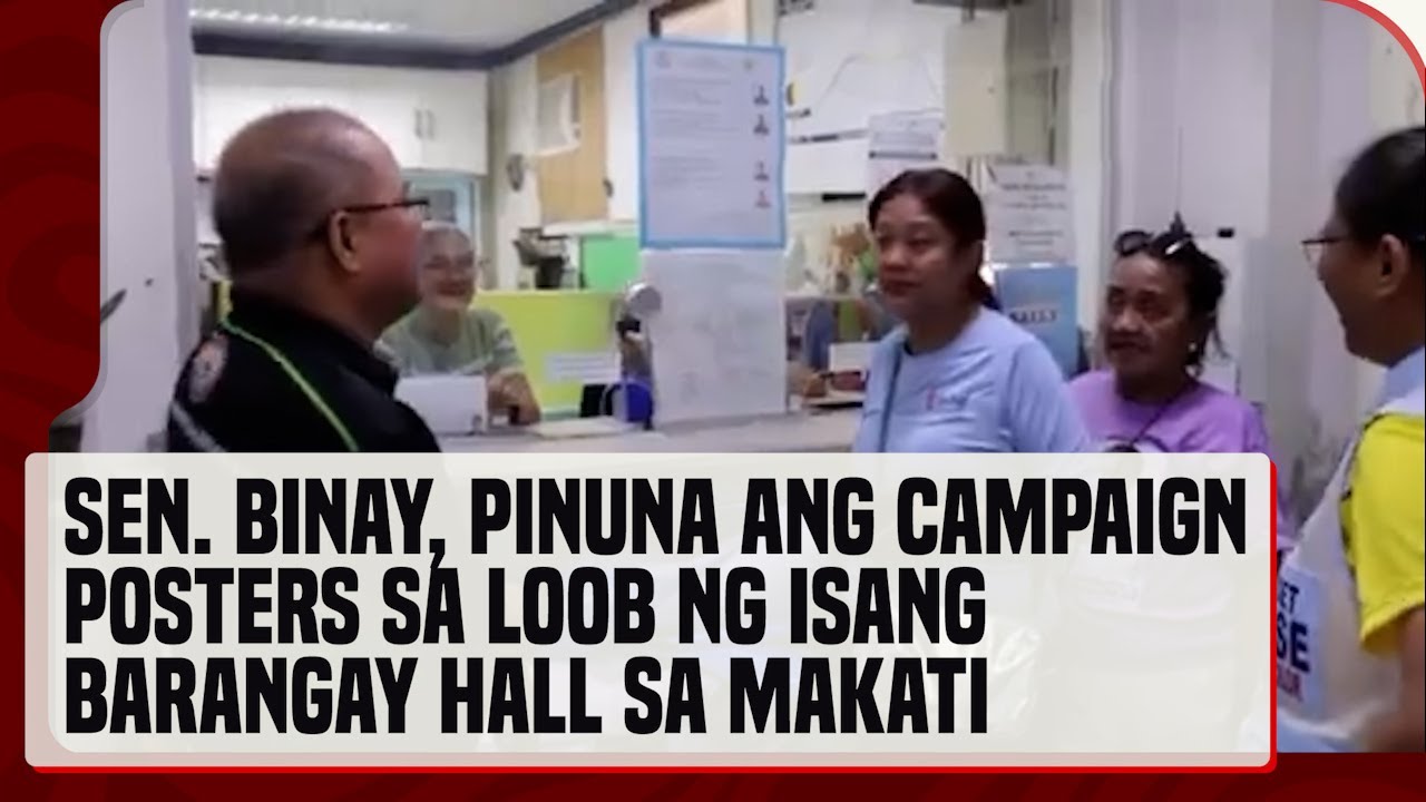 Sen Binay, sinita ang presensya ng campaign poster sa loob ng isang ...