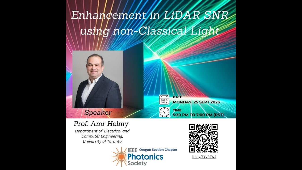 Enhancement in LiDAR SNR using non Classical light - YouTube
