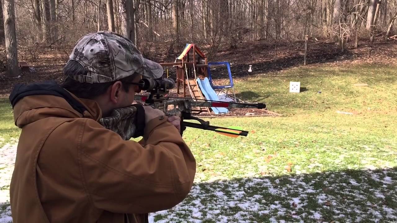 Shooting the SASports Fever Crossbow - YouTube