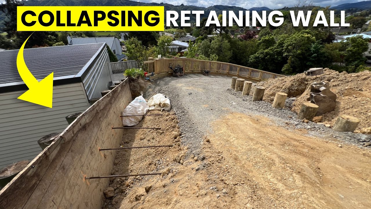 How To Fix A Failing Retaining Wall - YouTube