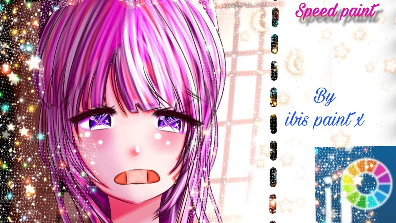 Speed paint anime girl by ibis paint the رسم انمي رقمي سريع - YouTube