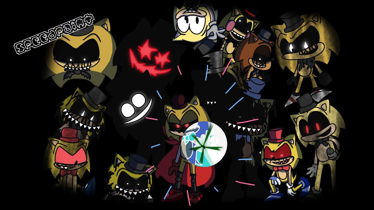 FNaS Speedpaint Golden Sonic - YouTube