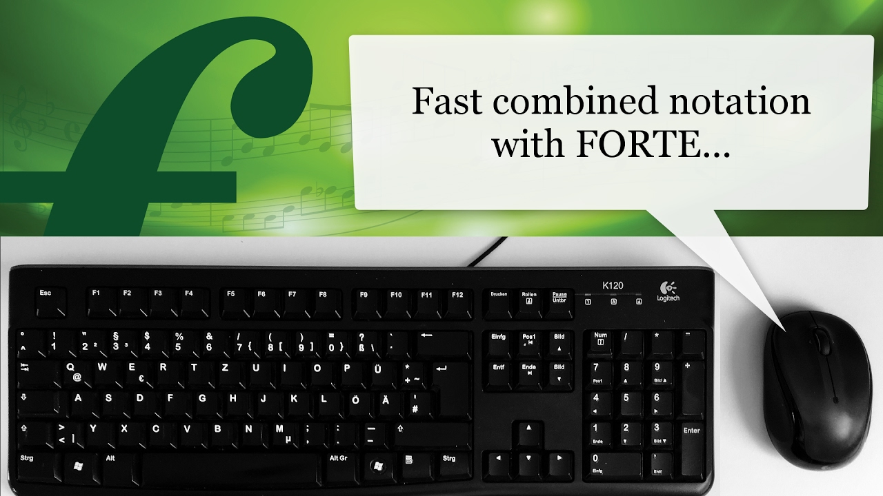 Fast combined notation with FORTE - YouTube