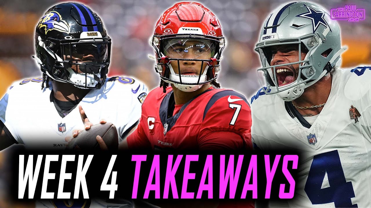NFL Week 4 Takeaways: Cowboys-Patriots, Ravens-Browns, Steelers issues ...