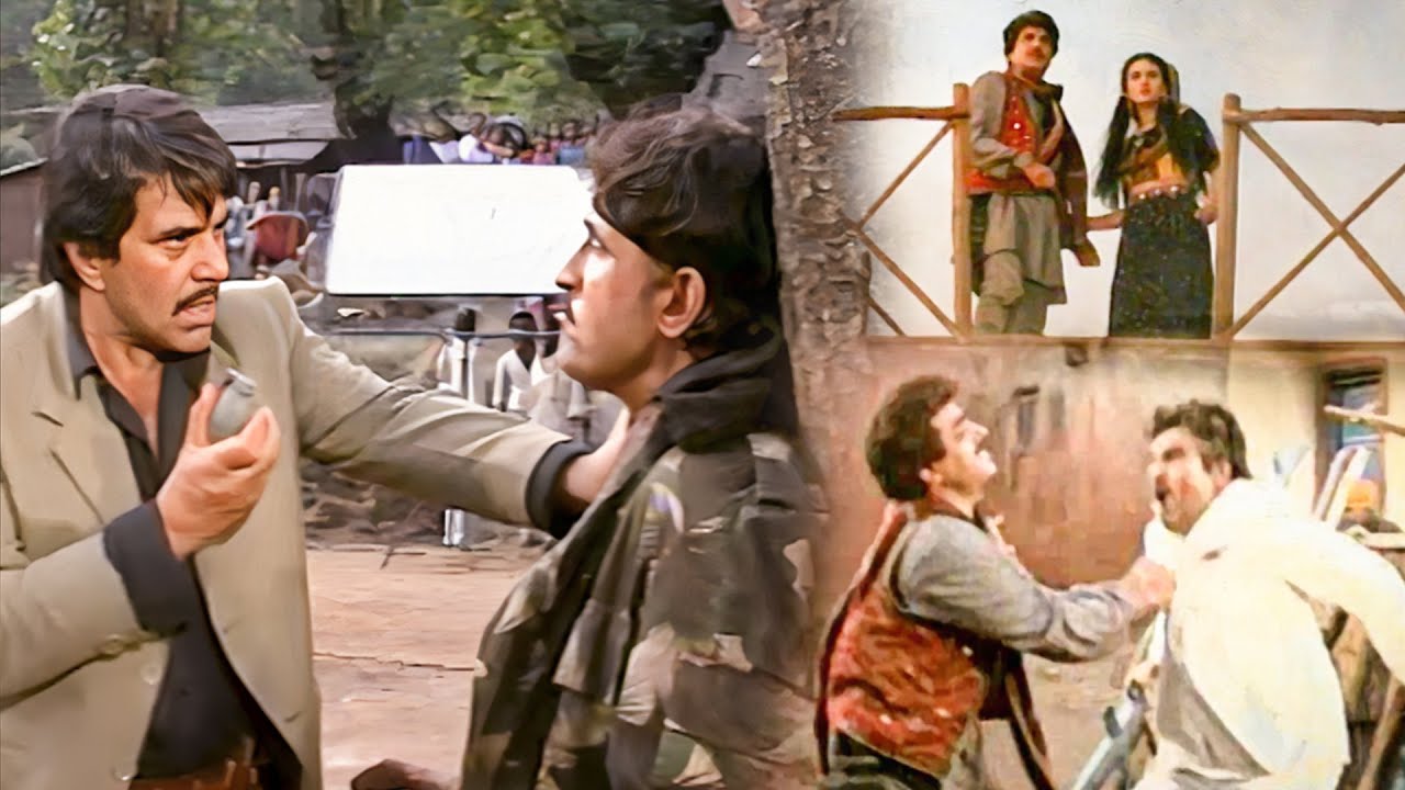 Fauji (1995) Making: Dharmendra, Raj Babbar, Kiran Kumar, Raza Murad & Farah Naaz In Action BTS ...