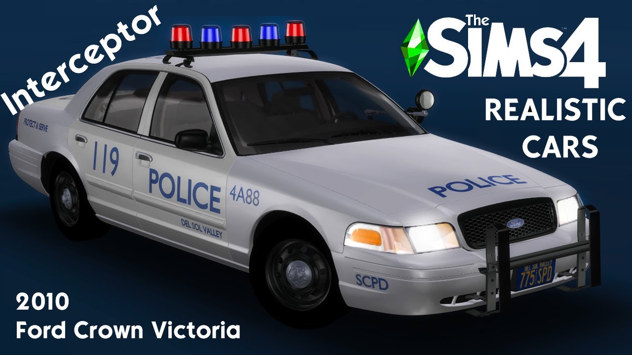 2010 Ford Crown Victoria Police Interceptor - The Sims 4 Realistic cars ...