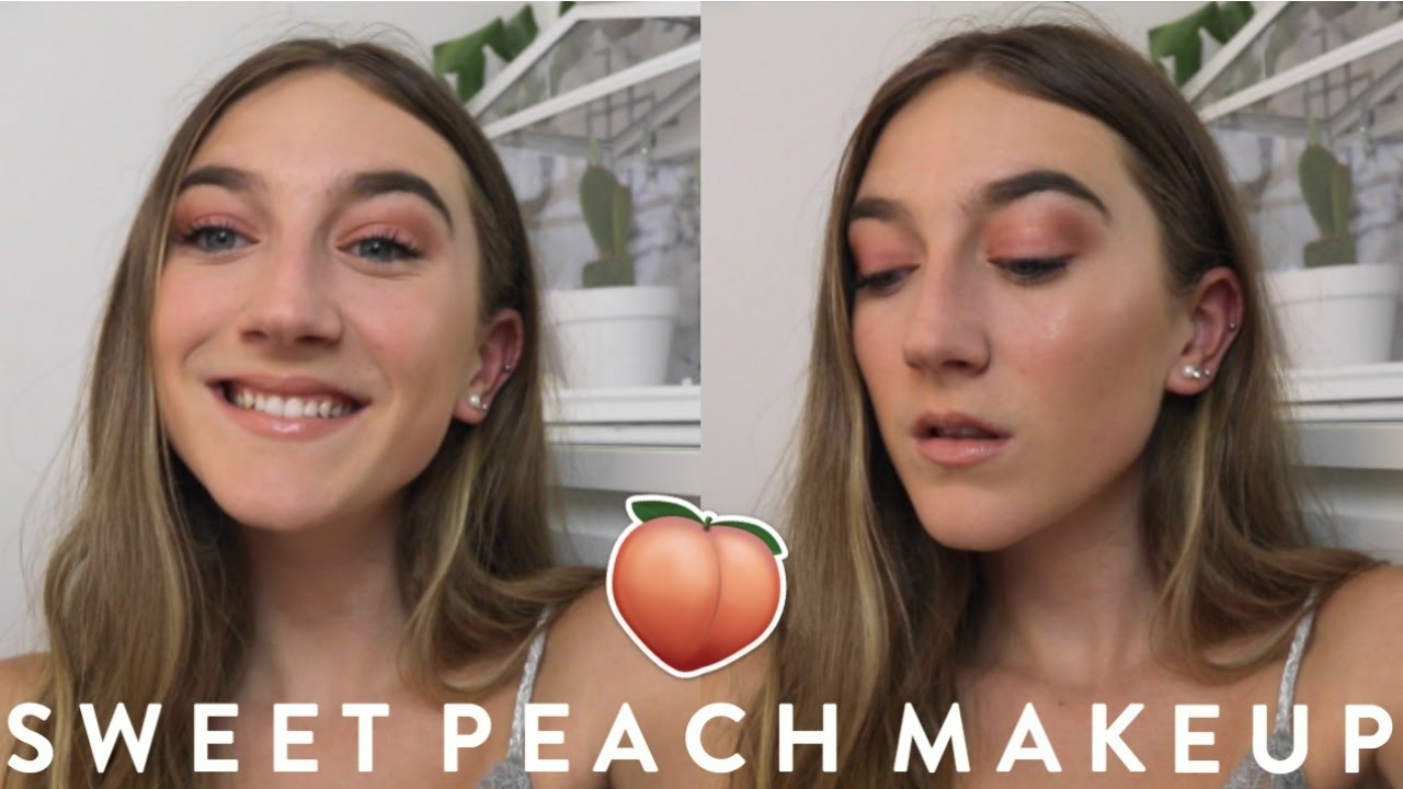 PEACHY GLOWY MAKEUP TUTORIAL // TOO FACED SWEET PEACH FIRST IMPRESSIONS ...