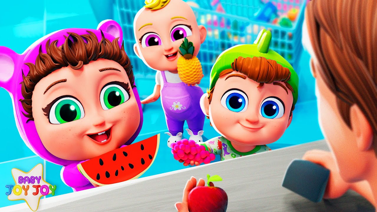 5 Little Babies at the Store | Eat Healthy Snacks | Songs for Kids ...