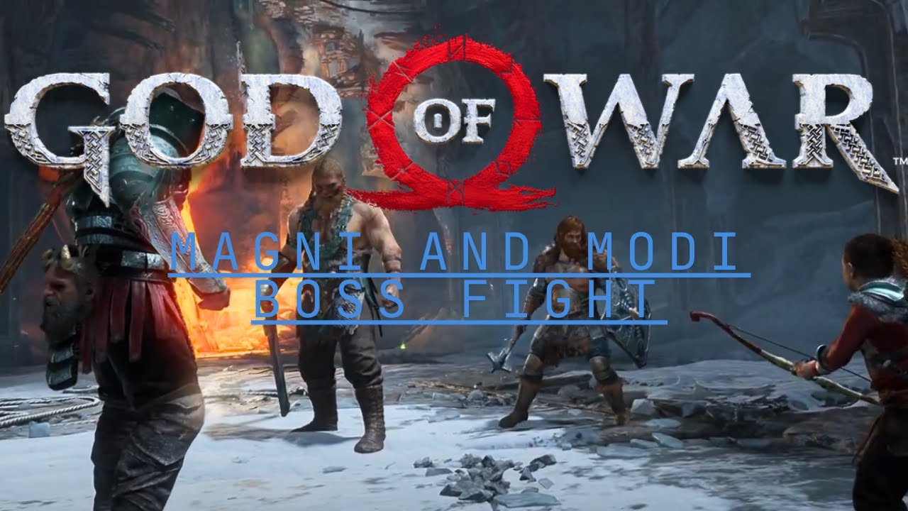 Magni And Modi Boss Fight - God Of War (2018) - YouTube