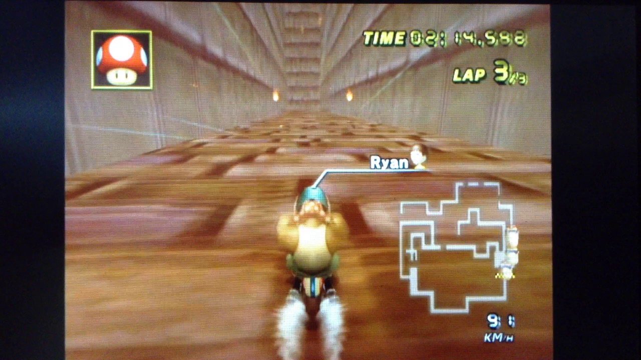 MKWii - Incendia Castle - 3:29.047 (CTGP Ghost) (w/ Multi Ghost) - YouTube