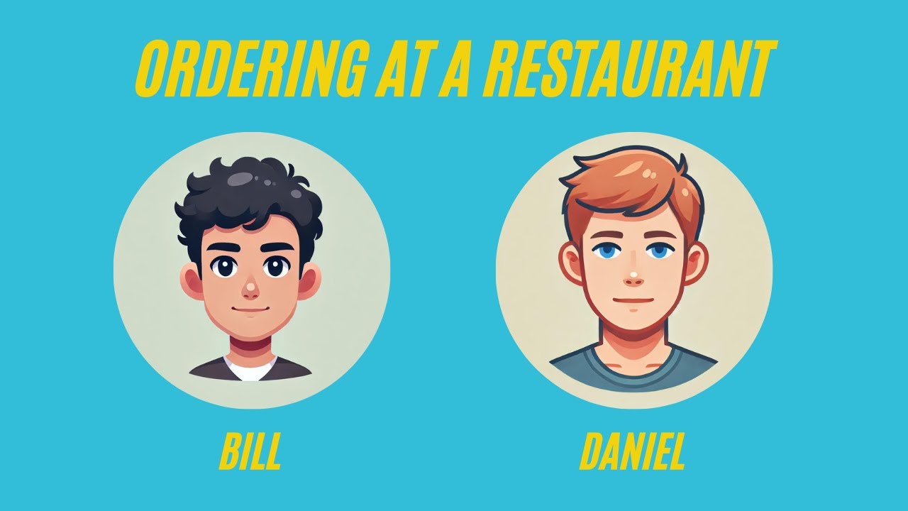 Ordering at a Restaurant - English Conversation - Level: B1 - YouTube