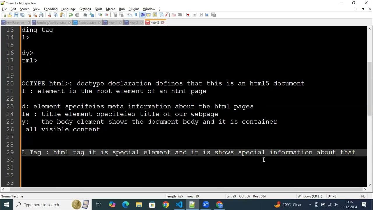 HTML Document Structure Session -01 - YouTube