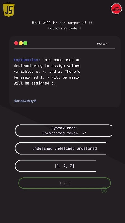 Javascript Quiz For Beginners 🧠Question 17 Coding Javascript Tutorial Quiz Beginner