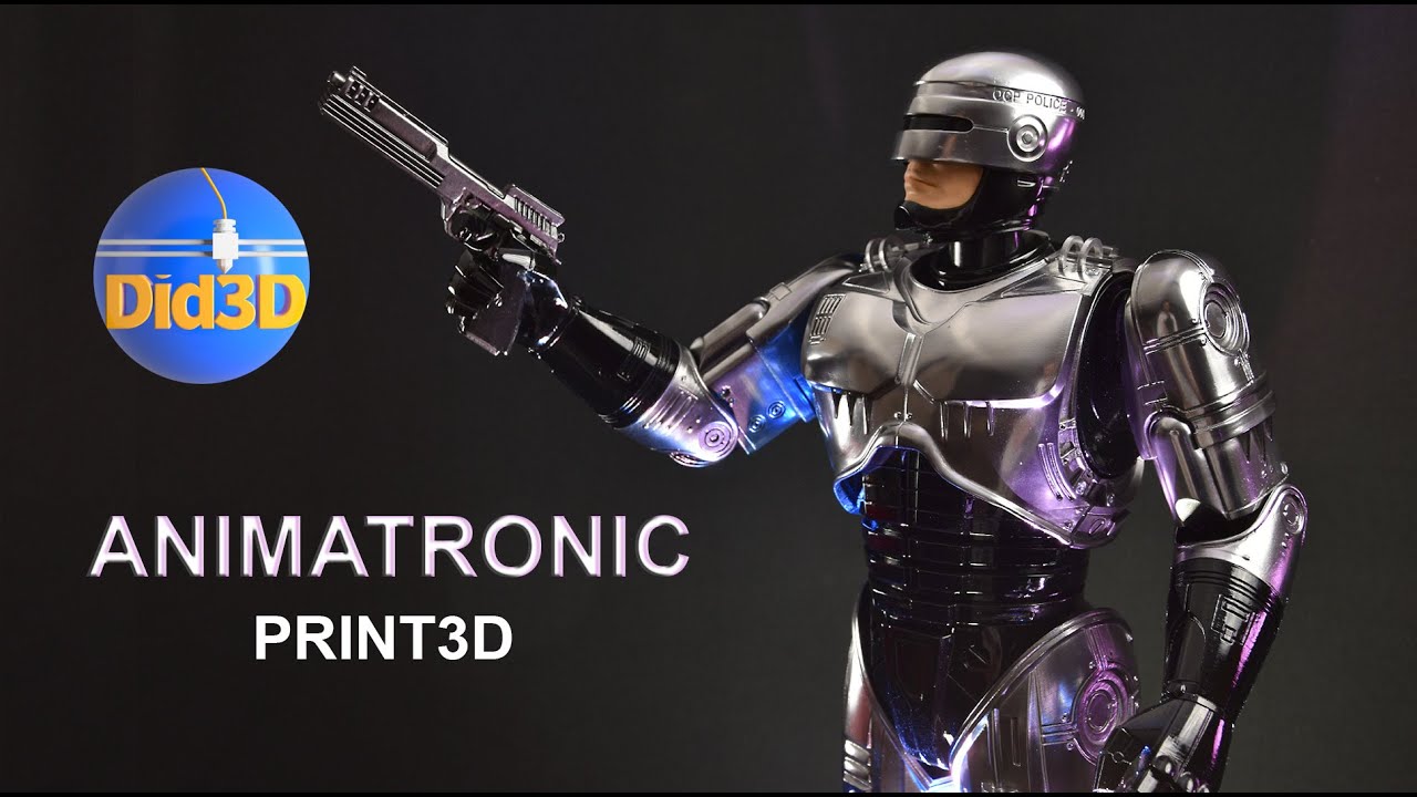 Robocop Animatronique Did3D FR Print 3D - YouTube