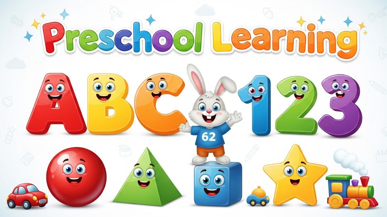 Boost 3 Year Old Kids Easy Preschool Learning: ABCs, Phonics, Shapes ...