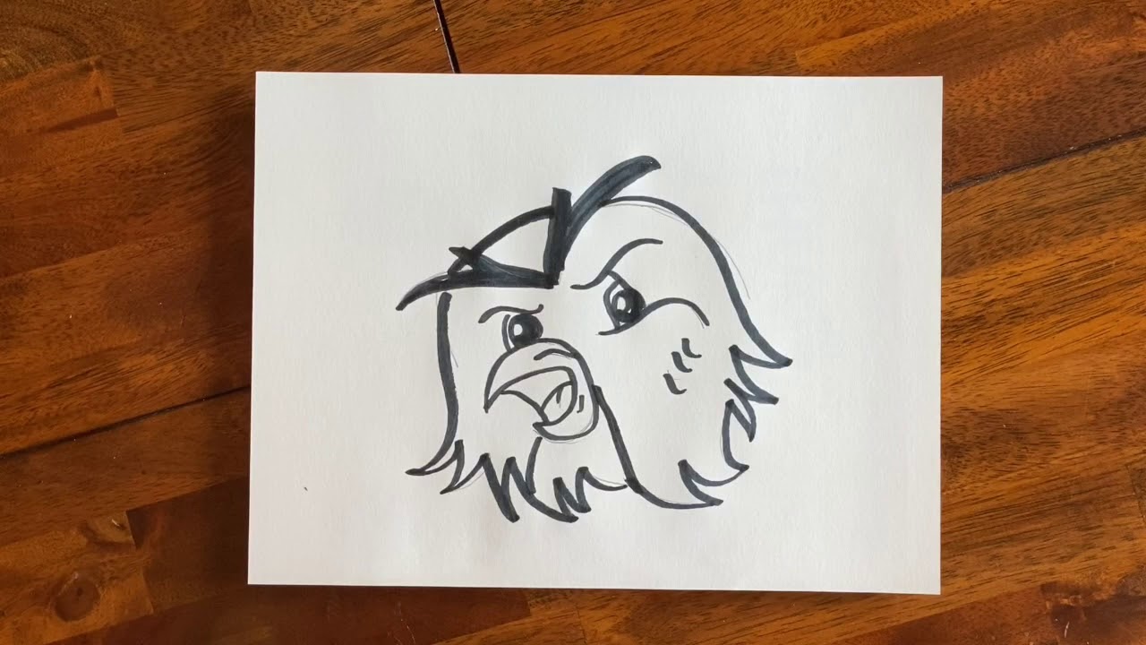 How to Draw Our School Mascot - YouTube