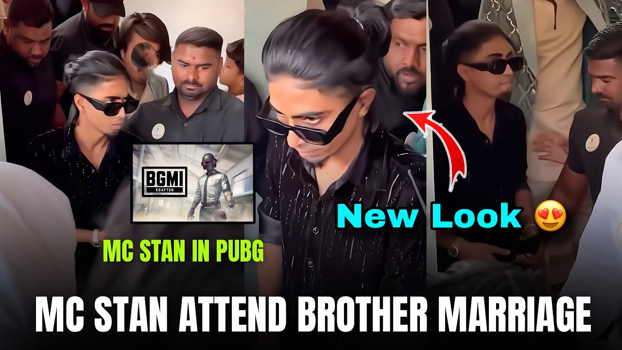 MC STAN SPOTTED AT HIS BROTHER MARRIAGE 😍 MC STAN IN PUBG BGMI VIDEO ...