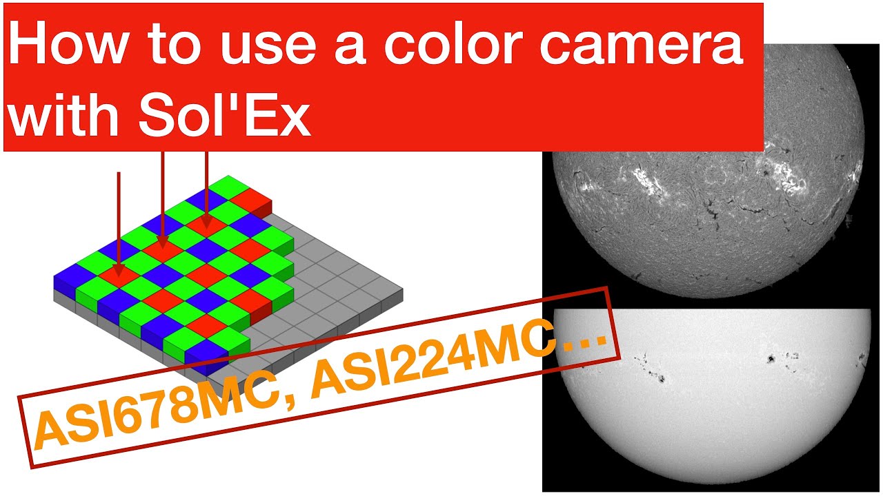 How to use a color camera with Sol'Ex - YouTube