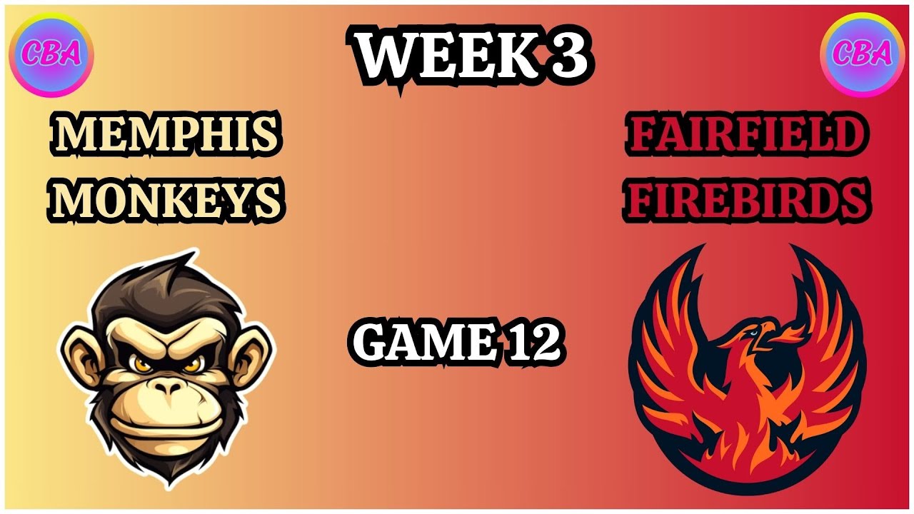 CBA WEEK 3 | Memphis Monkeys vs Fairfield Firebirds (RB WORLD 4 ROBLOX ...