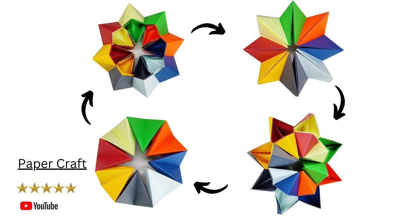 DIY - Paper Magic Star | Easy Origami Paper Craft - YouTube