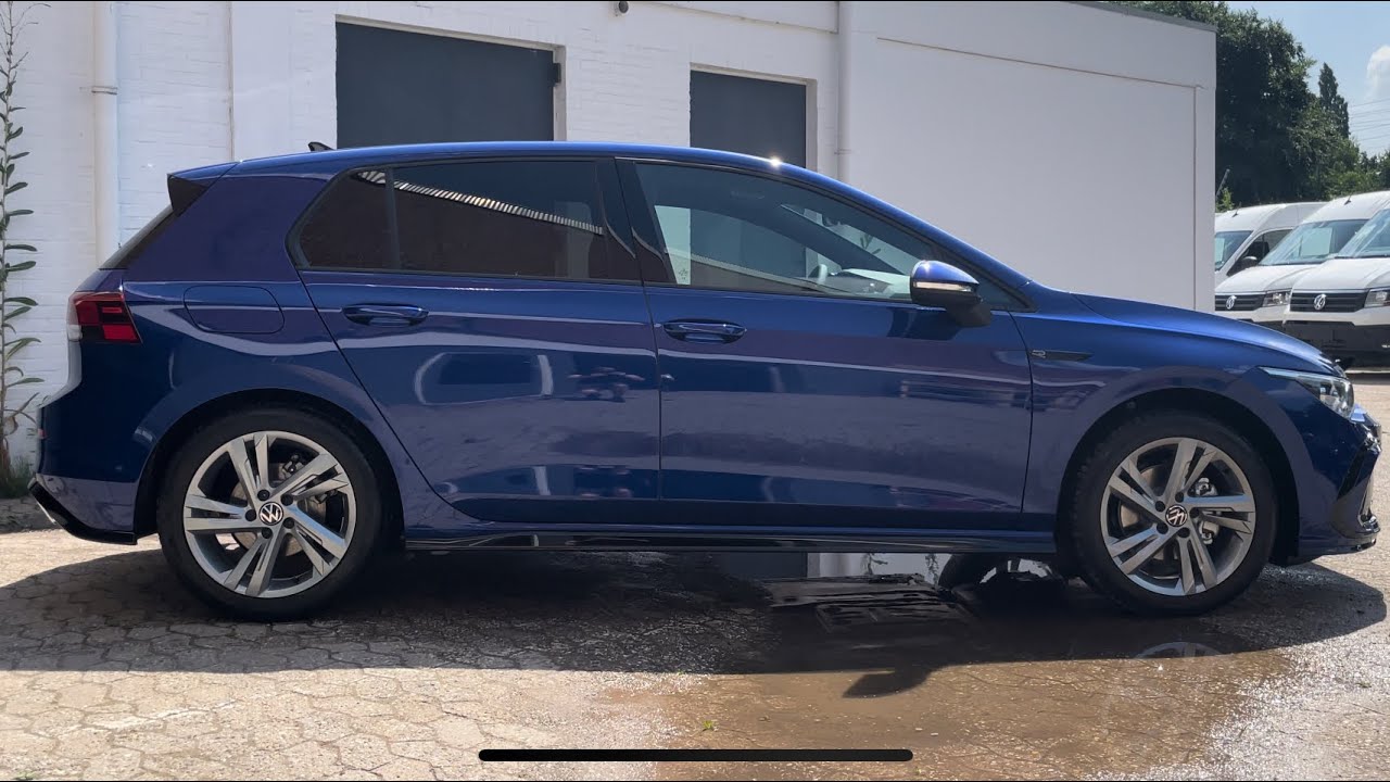 Volkswagen NEW Golf SEL R-Line 2023 in 4K Lapiz Blue 17 inch Valencia ...