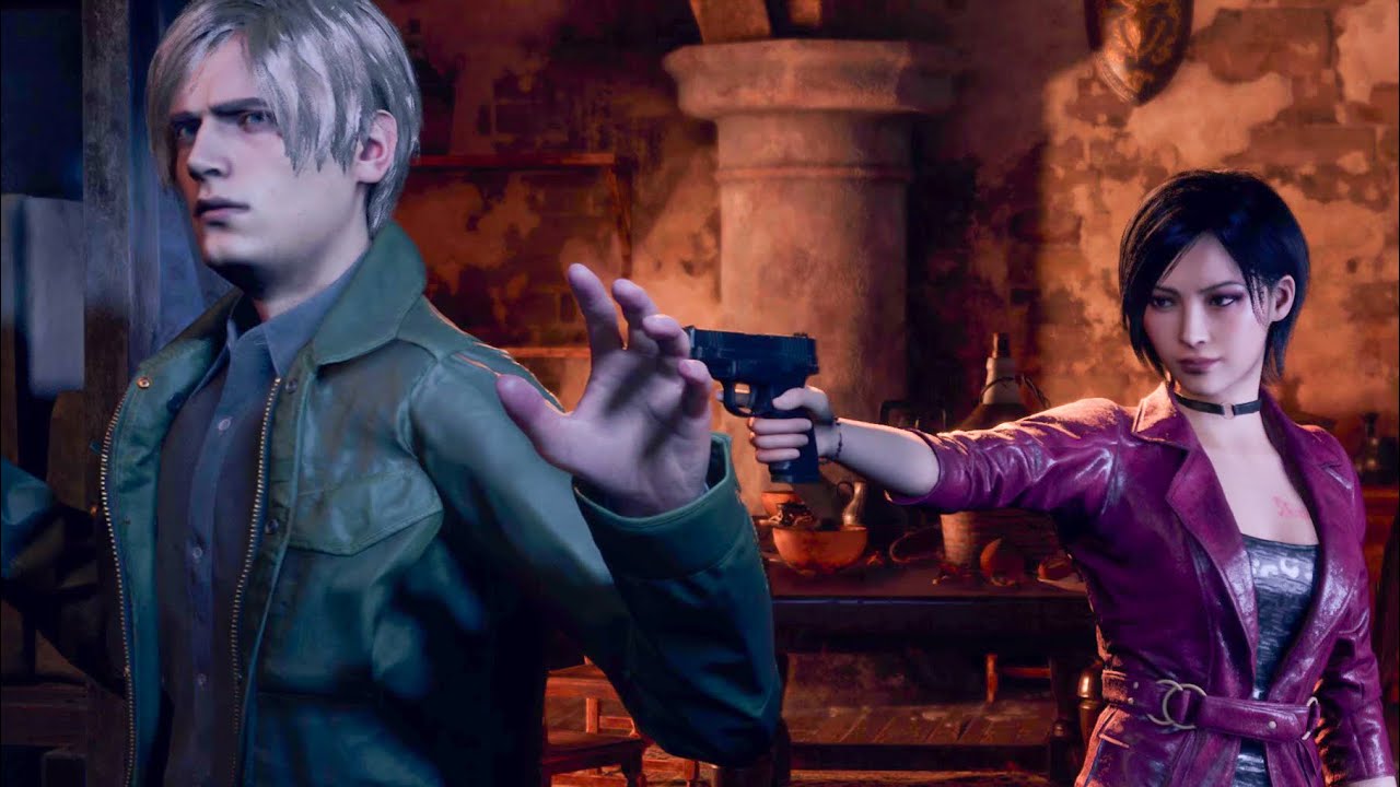 Ada & Leon in James & Maria SH2R Outfit - Resident Evil 4 Remake ...